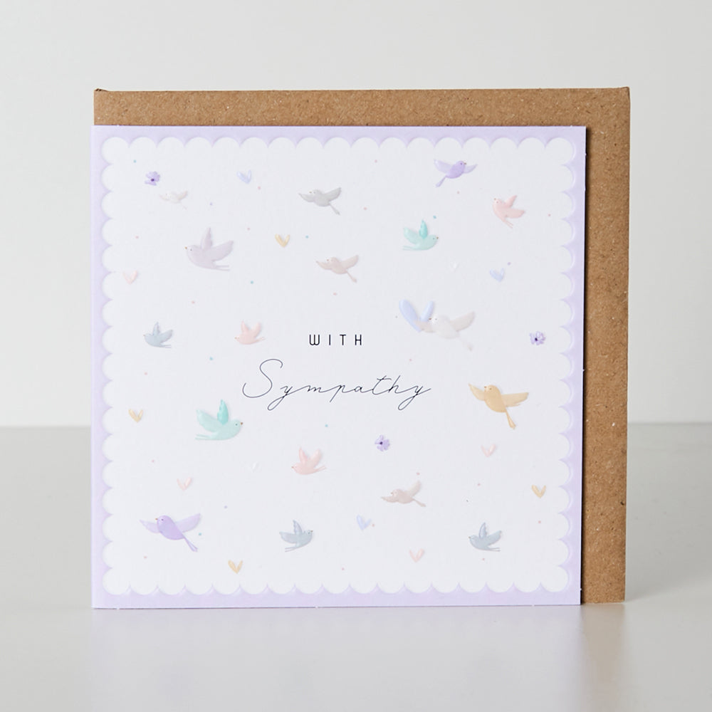 With Sympathy Card - Birds – Scarlet Ribbons