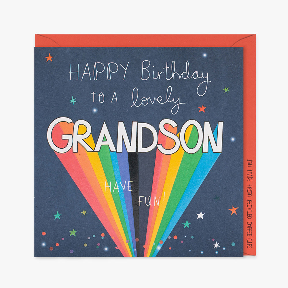 Grandson Birthday Card - Rainbow – Scarlet Ribbons