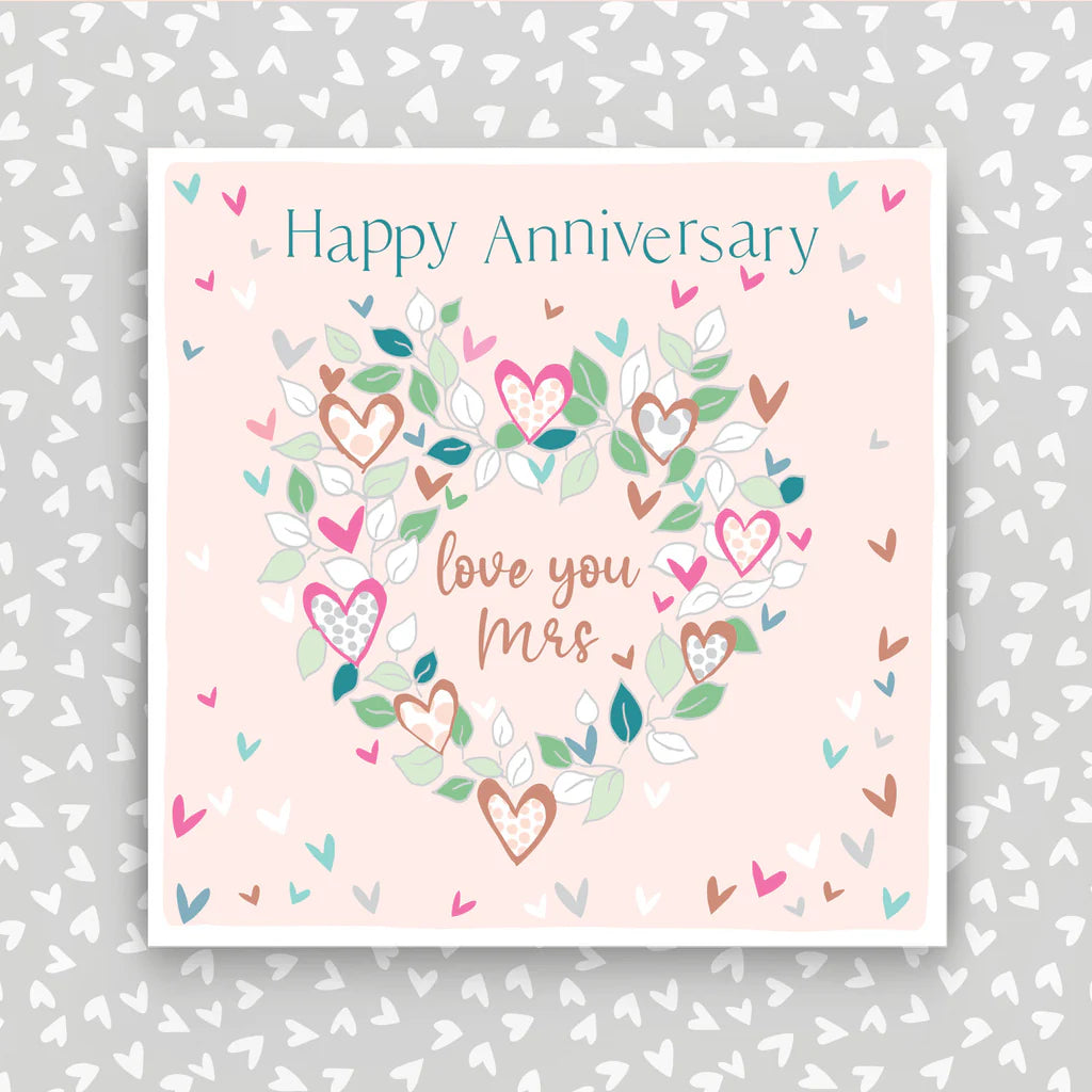 Happy Anniversary Love You Mrs Card – Scarlet Ribbons