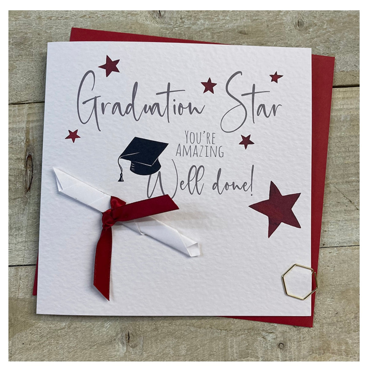 Graduation Well Done - Stars Card – Scarlet Ribbons