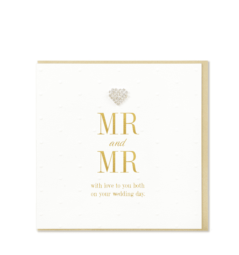 Mr & Mr Wedding Card – Scarlet Ribbons