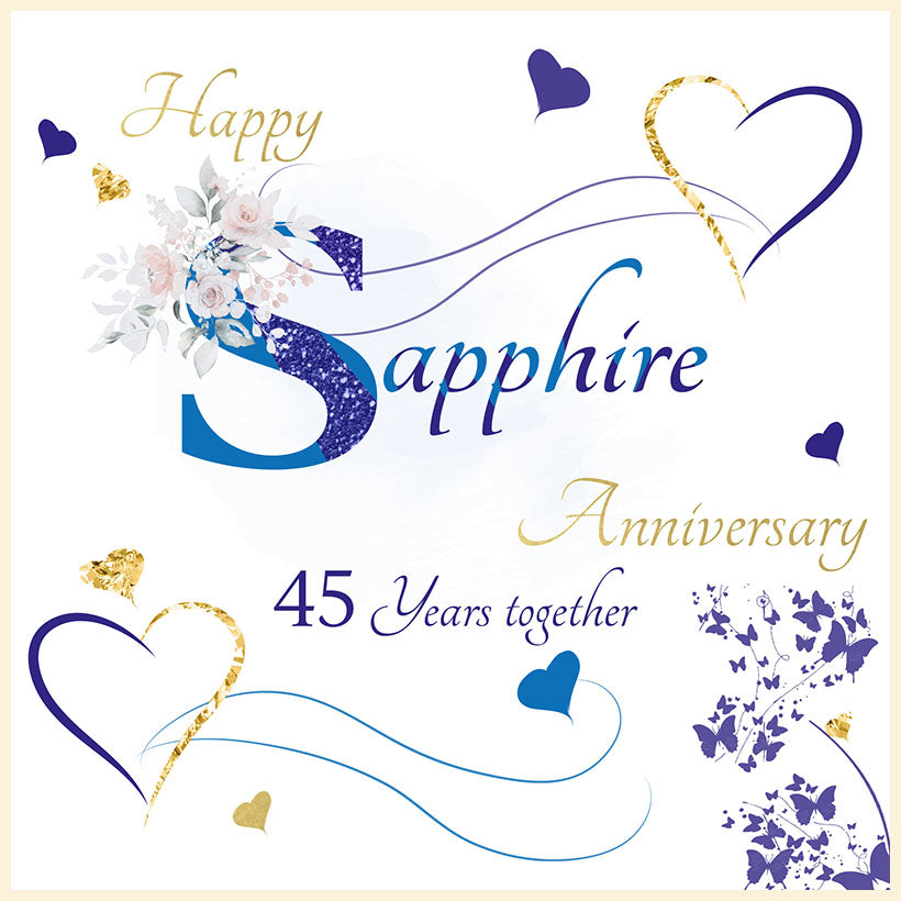 Rush Designs 45th Anniversary Card – Scarlet Ribbons