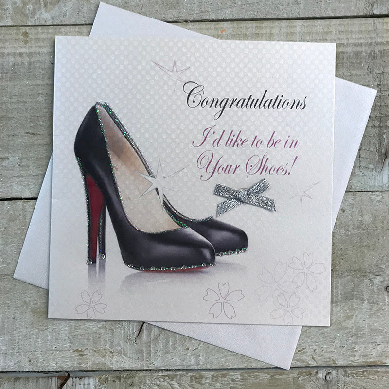 Congratulations Card - Shoes – Scarlet Ribbons