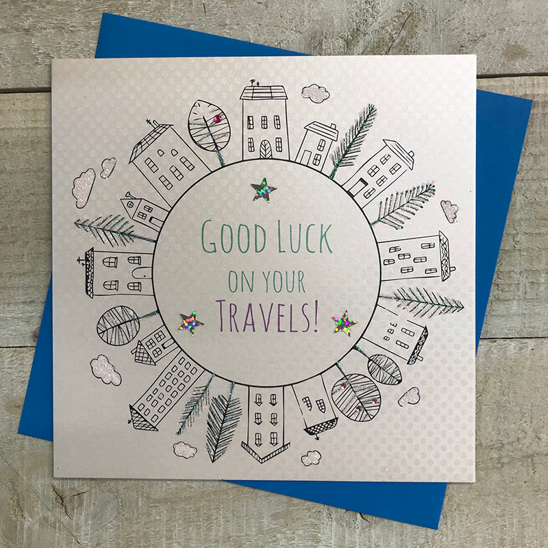 Good Luck On Your Travels Card – Scarlet Ribbons